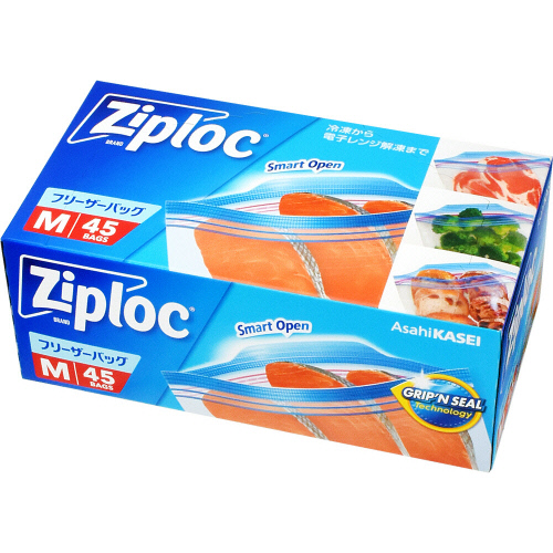 ジップロック フリーザーバッグ M45枚 旭化成ホームプロダクツ(株)(代引不可) 【おトク】 - キッチン消耗品